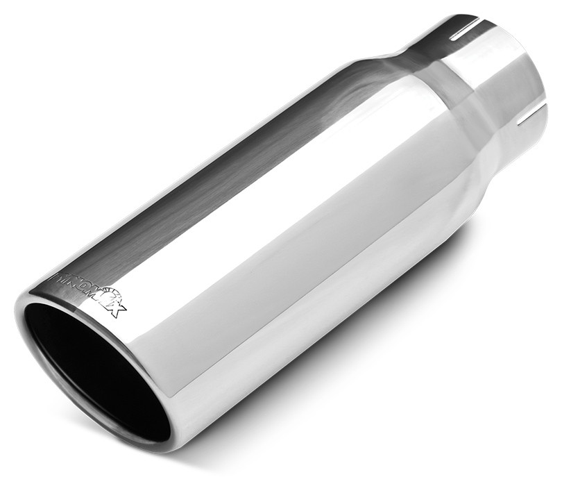 304 Polished Stainless Steel Tip - Single Wall - Inlet Dia.: 3 ...