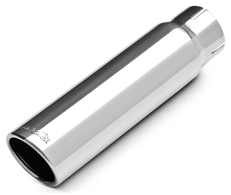 304 Polished Stainless Steel Tip - Single Wall - Inlet Dia.: 2.5 ...